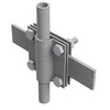 3-plate earth connector B up to 40mm Ø20mm (hot-dip galvanized steel ...